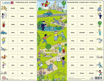 Learning English Puzzle - Irregular Verbs - Puzzle-trade.com
